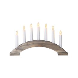 STAR TRADING Gebeizter Lichterbogen ,Bea' aus Kiefernholz, 7-flammig, E10 Leuchtmit | Gr.: onesize