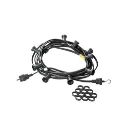 SPICELITE Garten Party Lichterkette Illu f&uuml;r Au&szlig;en 30x E27 Fassung 30m schwarz | Gr.: onesize