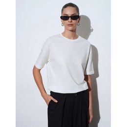 Dilvin T-Shirts Damen Gr&ouml;&szlig;e L wei&szlig;