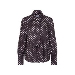 Seidensticker Bluse Damen Gr&ouml;&szlig;e XXXL dunkelbraun / wei&szlig;