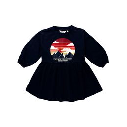 Ebbe Dress girl size 104 Night blue / Orange / Red / White