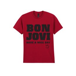 Bon Jovi Shirt 'Bon Jovi Have a Nice Day T-Shirt' Herren Gr&ouml;&szlig;e M rot