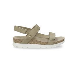 Panama Jack Sandals 'Sandalette Damen Selma B29 Nobuck kaki Echtleder in gr&uuml;n' female size 41 Green