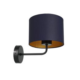 Licht-Erlebnisse Wandlampe (B)18 x (H)24 cm in Schwarz Blau Gold | Gr.: onesize