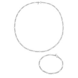 Kuzzoi Schmuckset Herren Gr&ouml;&szlig;e 21 silber
