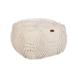 Beliani Pouf CHOIM in Beige - (W) 60 x (H) 40 x (L) 60 cm | Gr.: onesize