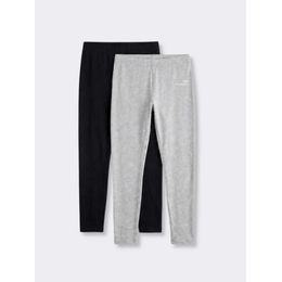 Own Off With Nature Leggings 'Leggings Nero e Grigio Chiaro Melange - Set da 2' Damen Gr&ouml;&szlig;e L schwarz