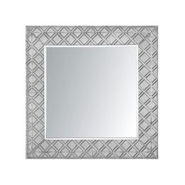 Beliani Wandspiegel EVETTES in Silber - (W) 80 x (H) 80 x (L) 5 cm Vertikal | Gr.: onesize