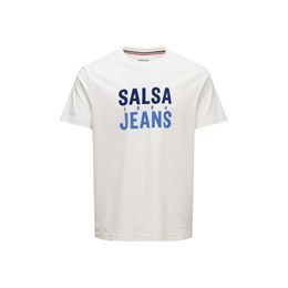 Salsa Jeans T-shirts Herren Gr&ouml;&szlig;e XL wei&szlig;