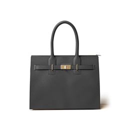 KMISSO Henkeltasche Echt Leder in Nero | Gr.: onesize