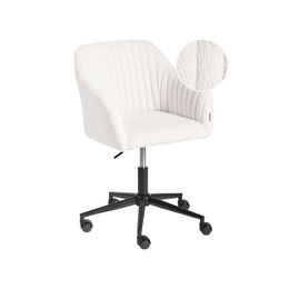Beliani B&uuml;rostuhl VENICE in Wei&szlig;/Schwarz - (W) 64 x (H) 79 x (L) 64 cm | Gr.: onesize