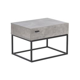 Beliani Nachttisch CAIRO in Grau/Schwarz - (W) 55 x (H) 39 x (L) 41 cm | Gr.: onesize