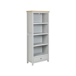 Beliani B&uuml;cherregal CLIO in Grau/Silber/Braun - (W) 72 x (H) 180 x (L) 35 cm | Gr.: onesize