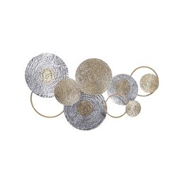 Beliani Wandobjekt VANADIUM in Silber/Gold - (W) 110 x (H) 60 x (L) 7 cm Horizontal | Gr.: onesize