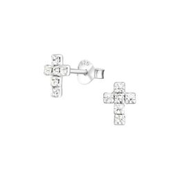 Alexander York Ohrstecker KREUZ in 925 Sterling Silber, 2-tlg. | Gr.: onesize