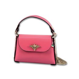 Leder Umh&auml;ngetasche Florence Tasche coralle, rosa ca. 19cm | Gr.: onesize