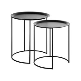 Beliani 2er-Set Couchtisch TWINS in Schwarz | Gr.: onesize