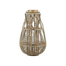 Beliani Laterne TONGA in Braun - (W) 34 x (H) 56 x (L) 34 cm | Gr.: onesize