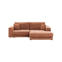 Beliani Ecksofa LOFOTEN in Rot/Schwarz - (W) 250 x (H) 86 x (L) 190 cm linksseitig | Gr.: onesize