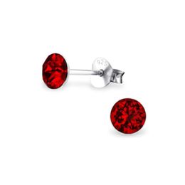 Alexander York Ohrstecker CRYSTAL 5 mm I rot | Gr.: onesize