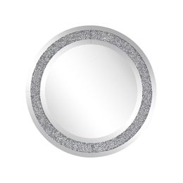 Beliani Wandspiegel ERBRAY in Silber - (W) 70 x (H) 70 x (L) 2 cm Vertikal | Gr.: onesize