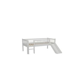 58 aufm Kessel SPIELBETT 90x200 Keeley Buche Wei&szlig; mit Rutsche Leiter | Gr.: onesize