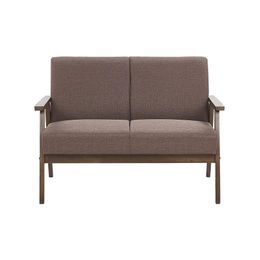 Beliani 2-Sitzer Sofa ASNES in Braun - (W) 110 x (H) 80 x (L) 80 cm | Gr.: onesize