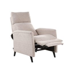 Beliani Fernsehsessel SELVIK in Beige/Schwarz - (W) 69 x (H) 103 x (L) 80 cm | Gr.: onesize