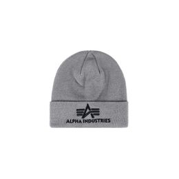 Alpha Industries Strickbeanie '3D' Herren Gr&ouml;&szlig;e 55/60 grau