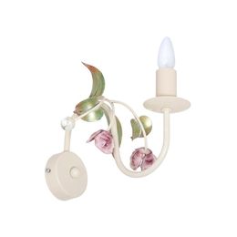 Licht-Erlebnisse Wandlampe (B)16 x (H)23 cm in Wei&szlig; Rosa Gr&uuml;n | Gr.: onesize