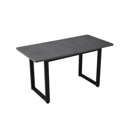 ABRIHOME Esstisch in Grau Industriestil rechteckig Eisen modern f&uuml;r Esszimmer | Gr.: onesize