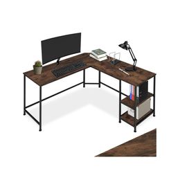 TecTake Gamingtisch mit h&ouml;henverstellbaren Kunststofff&uuml;&szlig;en, 138 x 138 x 75,5cm | Gr.: onesize