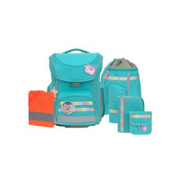 L&auml;ssig L&auml;ssig Schulranzen Set 7-teilig, Slim Unique turquoise | Gr.: onesize