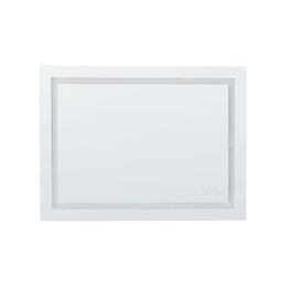 Beliani Badezimmerspiegel PRENOIS in Silber - (W) 80 x (H) 60 x (L) 4 cm Horizontal | Gr.: onesize