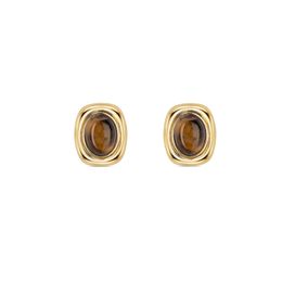 Club Manhattan Earrings 'Mila Studs Brown' female size 3 x 1.5 cm Cappuccino