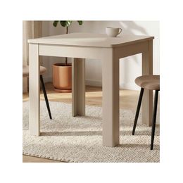 Furn.Design Esstisch samt quadratisch 80 x 80 cm, K&uuml;chentisch mit Schubkasten | Gr.: onesize