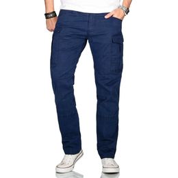 Alessandro Salvarini Hose Stretch Chino AS032 in Dunkelblau | Gr.: W34/L34