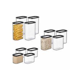 Mepal 12er Set Vorratsdosen Modula in schwarz | Gr.: onesize