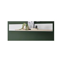 Furn.Design Wandboard wei&szlig; matt, Eiche, Wandregal 150 cm | Gr.: onesize