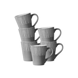 Ritzenhoff & Breker Ritzenhoff & Breker 6er Set Henkelbecher Banda 315 ml in Grau | Gr.: onesize