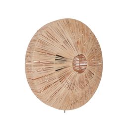 Beliani Wandleuchte LUMUT in Naturfarben/Schwarz - (W) 48 x (H) 48 x (L) 20 cm | Gr.: onesize