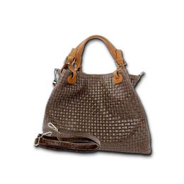 Leder Handtasche, Umh&auml;ngetasche Florence Tasche dunkelbraun ca. 31cm | Gr.: onesize