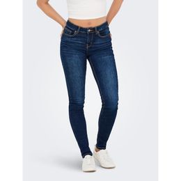 Only Damen Only Skinny-fit-Jeans &raquo;ONLAYA MIID WAIST SKINNY DNM BOX&laquo; Baumwollmischung, skinny fit blau M (38), L&auml;nge 32