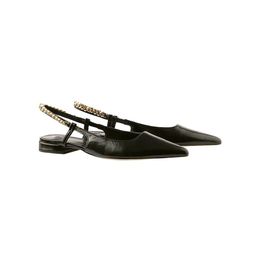 H&ouml;gl H&ouml;gl Leder-Slingballerinas in Schwarz - 63% | Gr&ouml;&szlig;e 41,5 | Damen-ballerinas