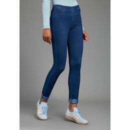 Arizona Damen Jeansjeggings &raquo;im 4 Way Stretch, Quer- und L&auml;ngselastisch, Skinny&laquo; Skinny Fit, extra enge Beinform, normale Leibh&ouml;he, unifarbene Optik 