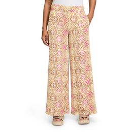Cartoon Marlenehose in Beige/ Pink - 77% | Gr&ouml;&szlig;e 40 | Damenhosen
