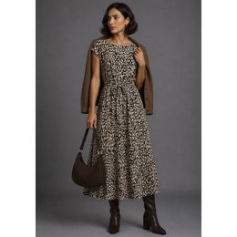 Laura Scott Damen Jerseykleid Midi-L&auml;nge, aus Jersey-Material, gemustert schwarz 48, N-Gr