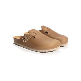 Sunbay Leder-Clogs "Molky" in Hellbraun - 66% | Gr&ouml;&szlig;e 37 | Damen-pantoletten