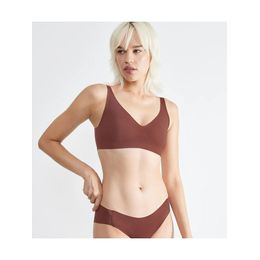Sloggi B&uuml;gelloser BH "Zero Feel 2.0" in Dunkelbraun - 50% | Gr&ouml;&szlig;e XL Plus | Damen-bhs