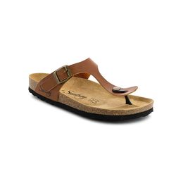 Sunbay Leder-Zehentrenner "Camelia" in Hellbraun - 52% | Gr&ouml;&szlig;e 41 | Damen-sandalen